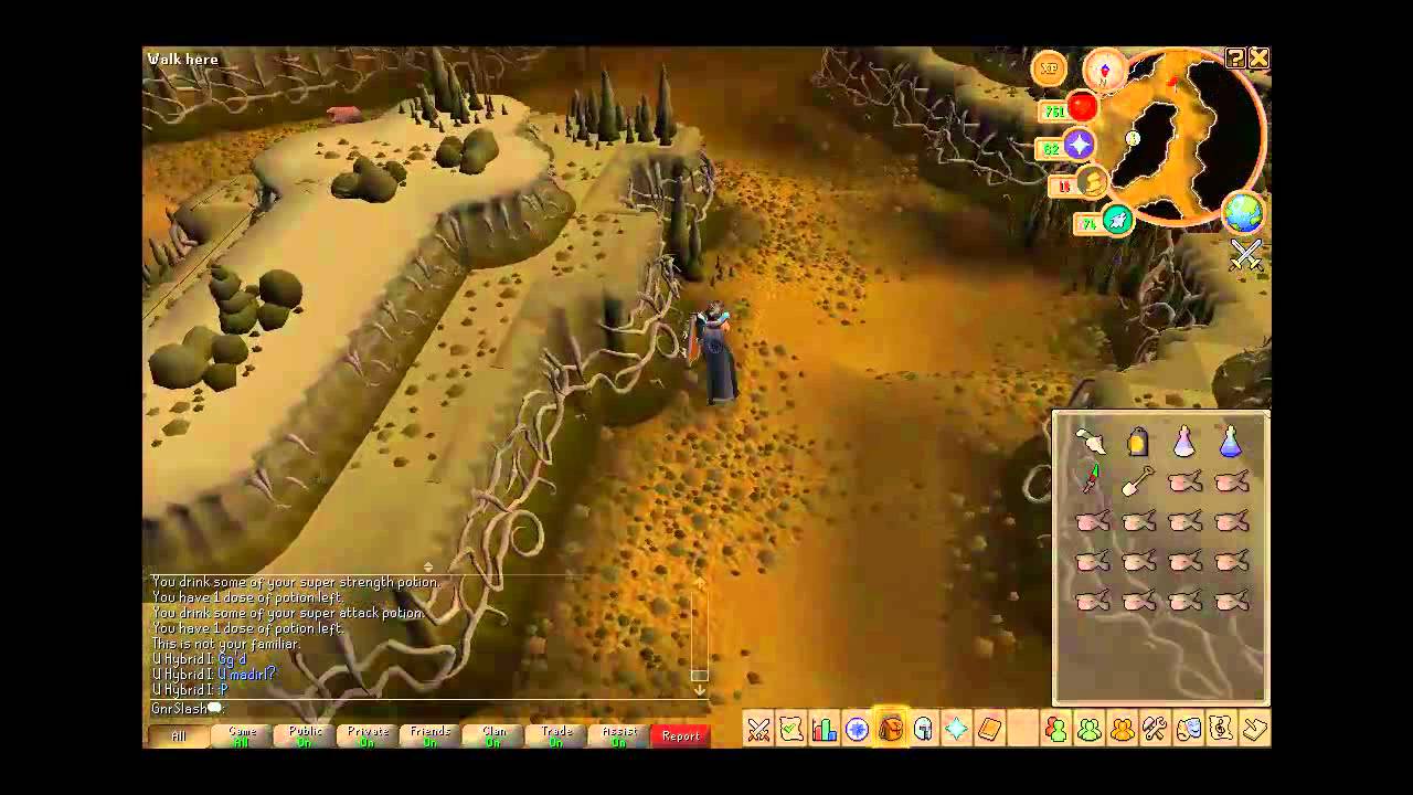 Runescape - Hunting a Giant Mole - YouTube