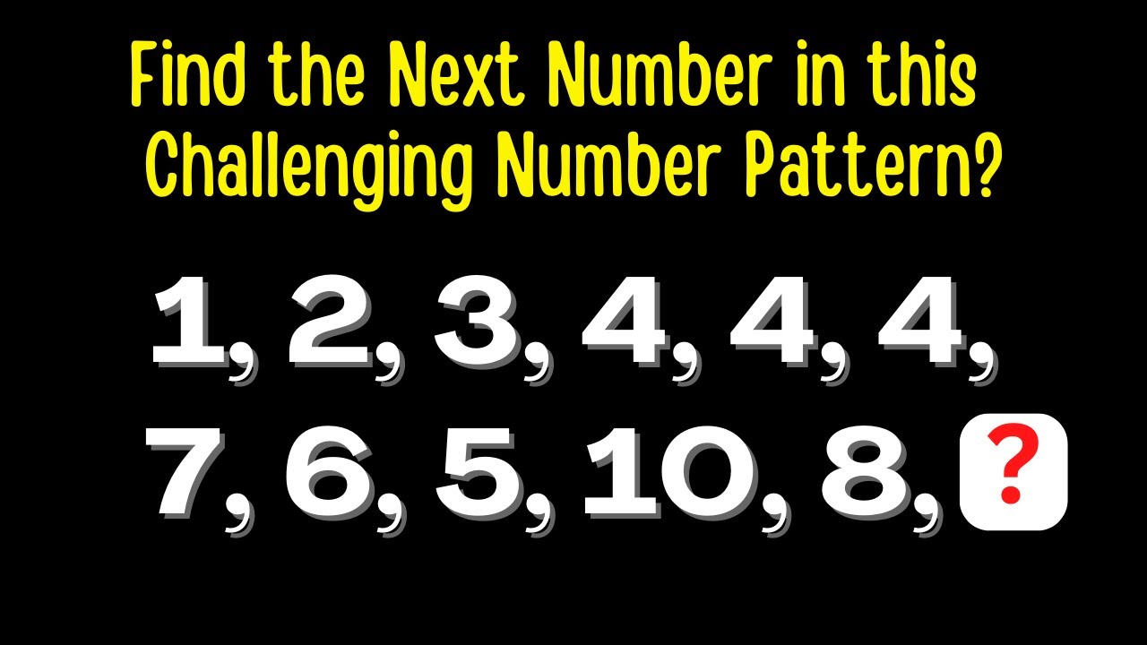 Find the Next Number in this Challenging Number Pattern. - YouTube
