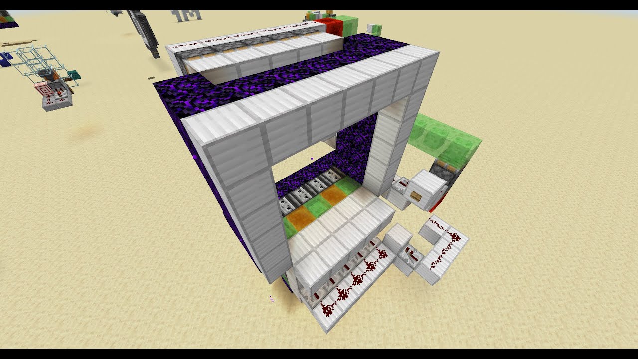 Slime Block Piston Door - YouTube