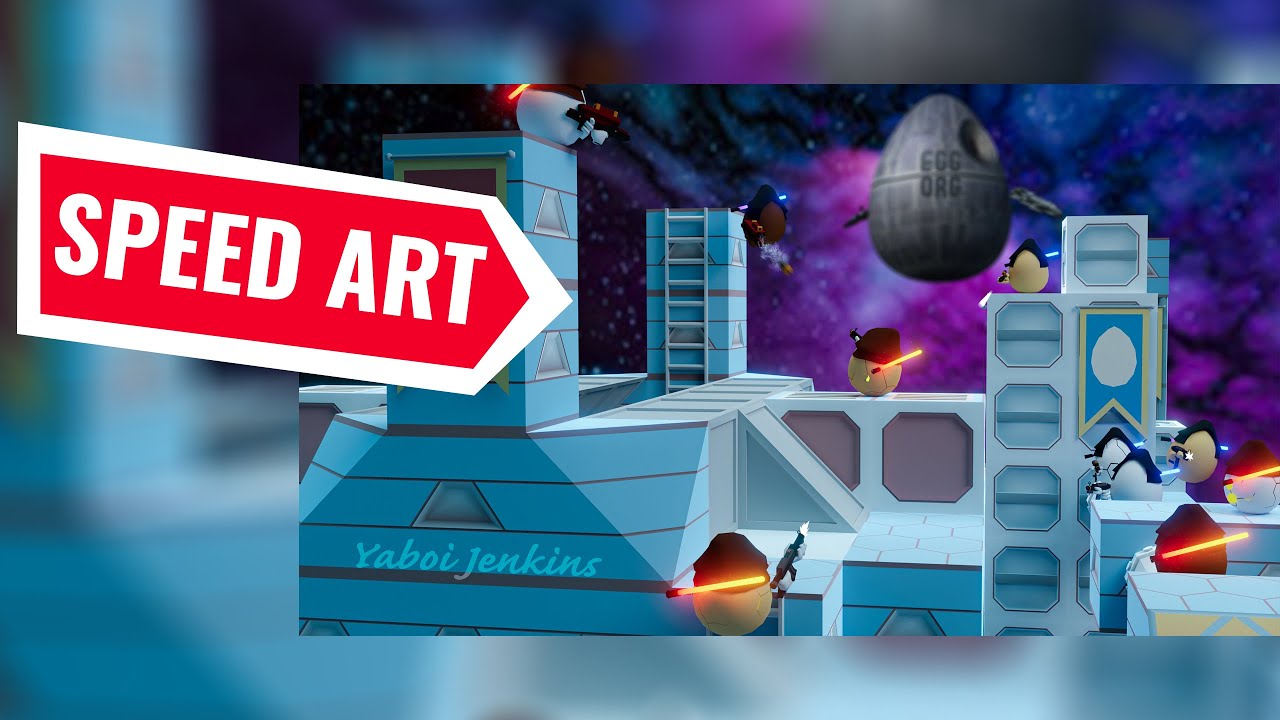 Attack On Space Factory - Speed Art - YouTube