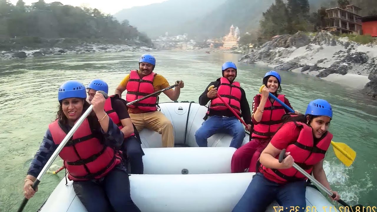 Ganga River Rafting At Rishikesh | Jumping into River Ganga from almost ...