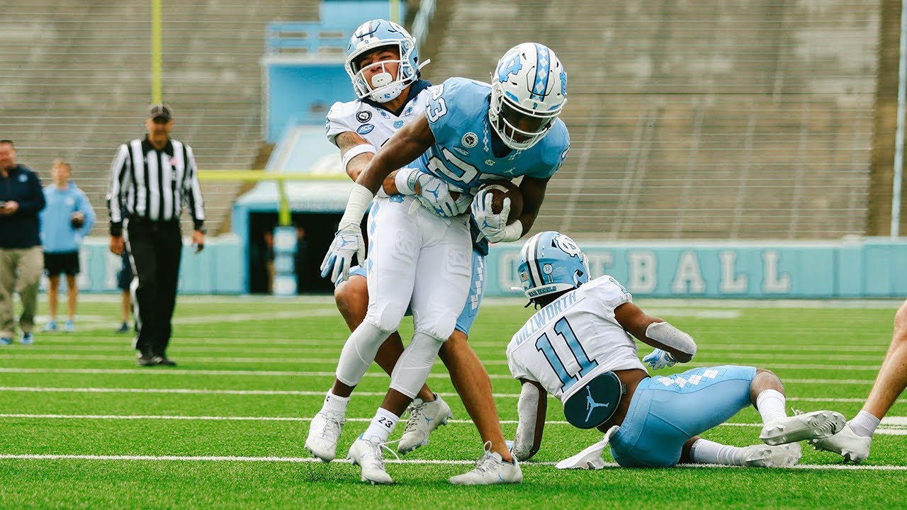 THI TV: George Pettaway ISO | UNC Football Spring Game - YouTube