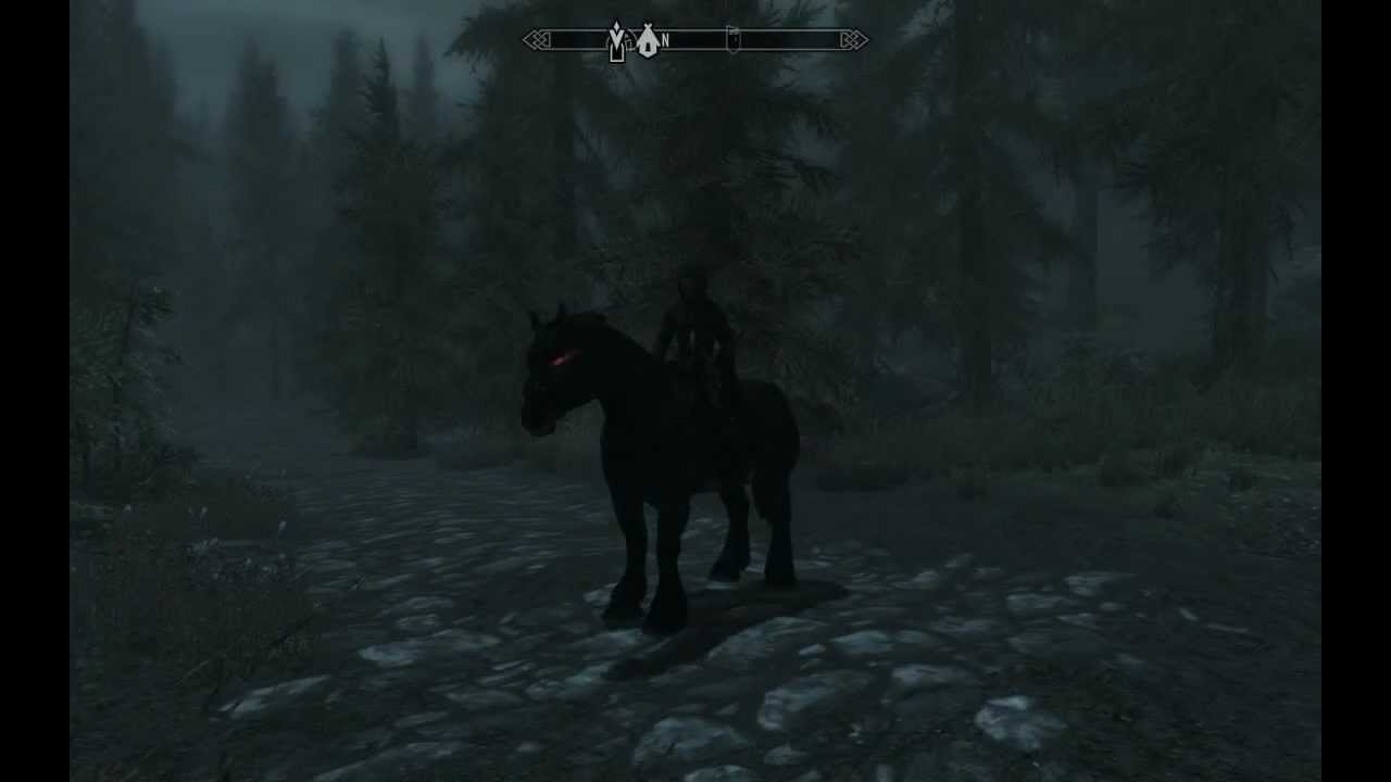 The Elder Scrolls V: Skyrim - Shadowmere (Best Horse) - YouTube