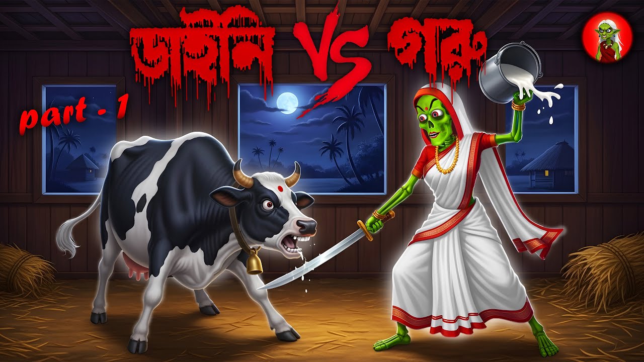 ডাইনি VS গরু 😱 | Daini vs Goru | Bengali Cartoon | Daini Toons Bangla ...