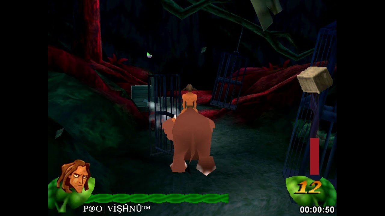 Disney's Tarzan 1999 Speed run Level 12 Tarzan to the Rescue 1:52 By M ...