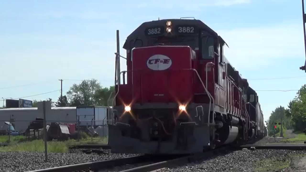 CF&E 3882 GP38-2 Nathan K5LA horn NS Tower Lima Ohio - YouTube