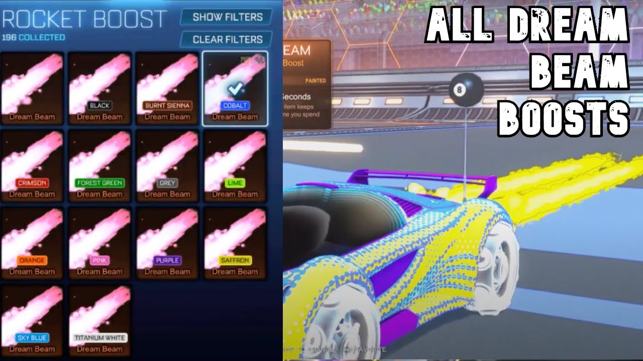 BEST BOOST IN ROCKET PASS 6 | ALL PAINTED DREAM BEAMS - YouTube