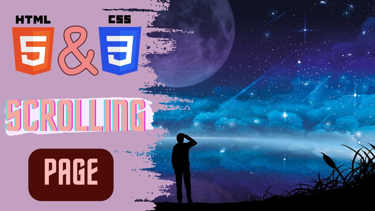 Parallax Scrolling website with pure CSS and html - YouTube