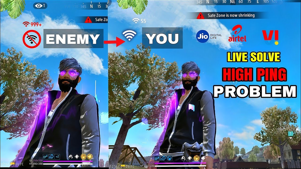 Free Fire Mein network problem thik kaise kare | FF ping problem solve ...