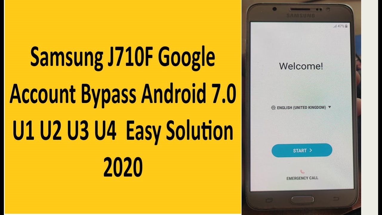 SAMSUNG J710F FRP BYPASS ANDROID 7.0 U4 EASY WAY 2020 - YouTube