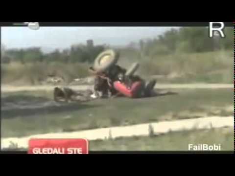 Beware of drunk driving tractor