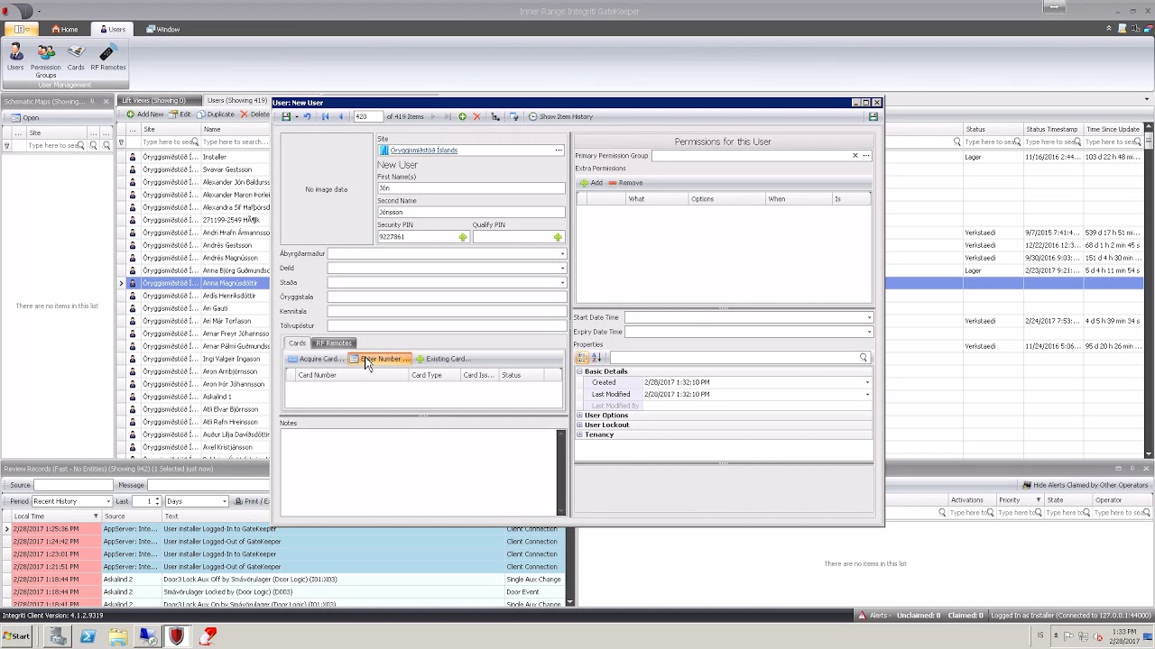 Integriti - Búa til notendur í Gatekeeper - YouTube