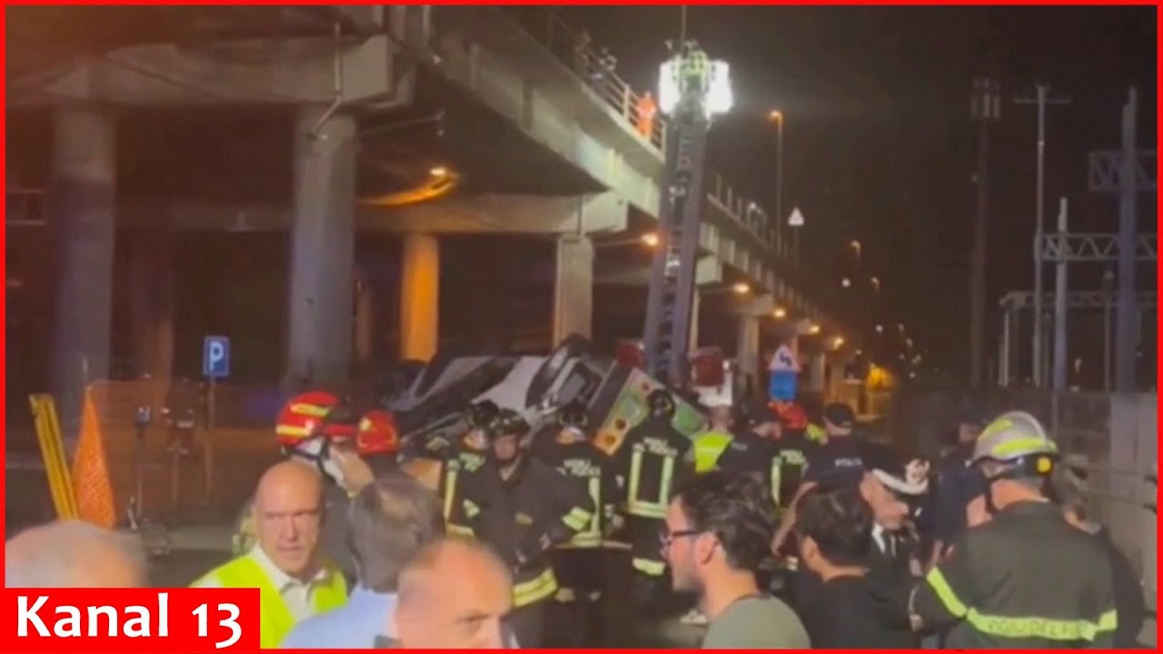 Rescuers work at scene of Italian coach crash that killed at least 21 ...