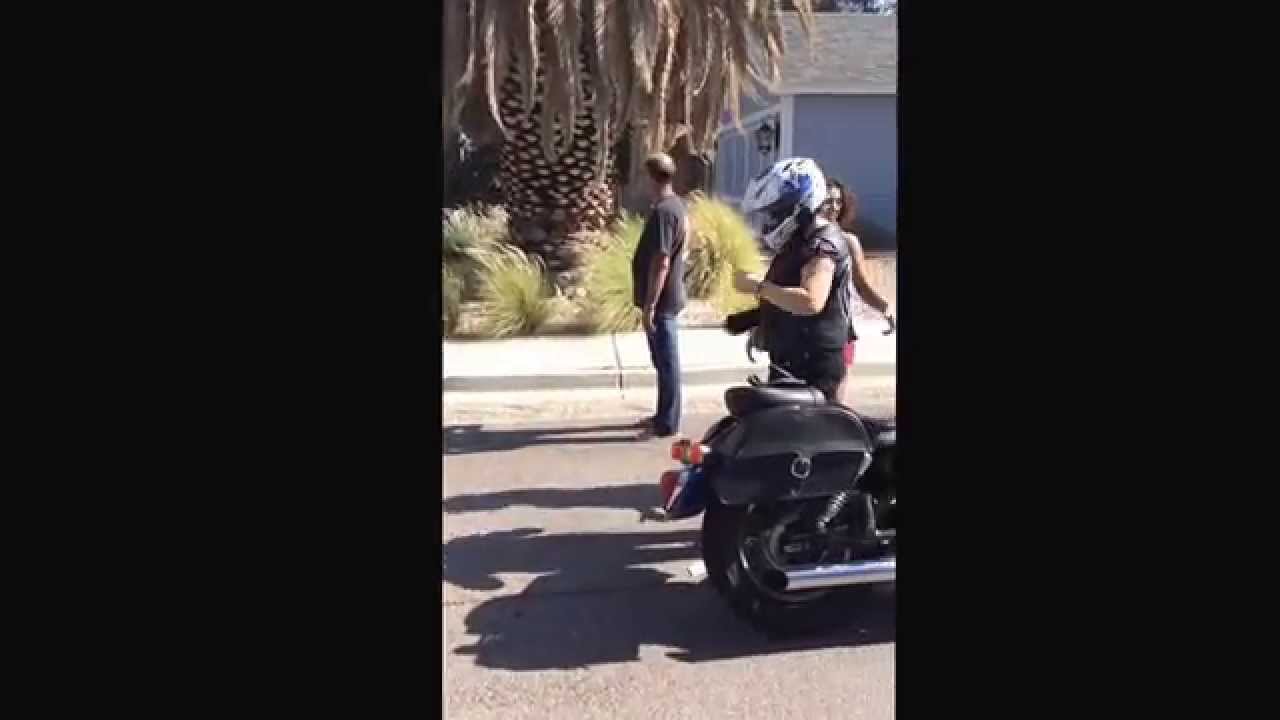 Jessica's first motorcycle ride! - YouTube