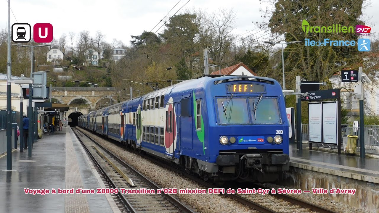 [Transilien U] Voyage à bord d'une Z8800 Transilien mission DEFI de St ...