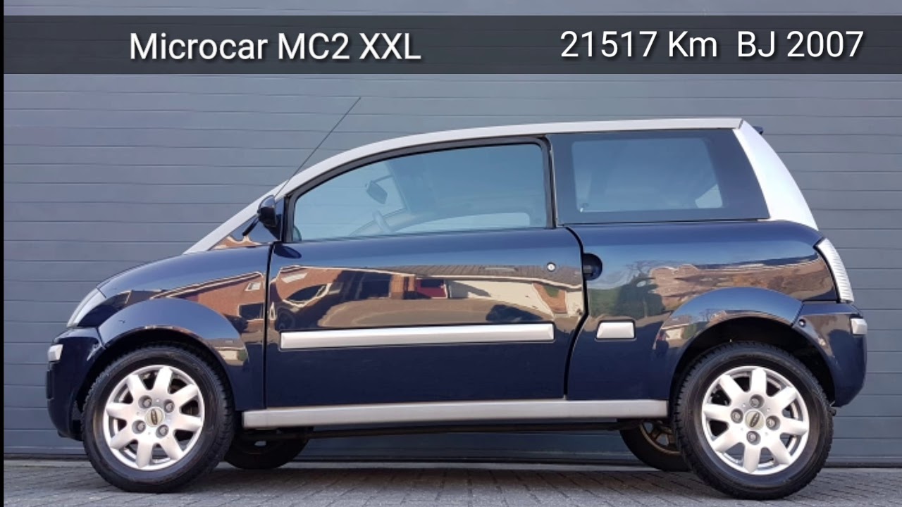 Microcar MC2 Preference XXL brommobiel 45 km auto - YouTube