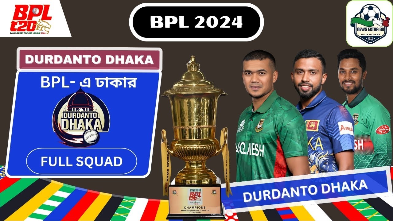 BPL 2024 - Durdanto Dhaka Final Squad | Durdanto Dhaka Full Squad - YouTube