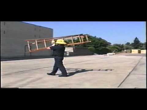 12 Foot Extension Ladder Lifting, Carrying, and Raising - YouTube