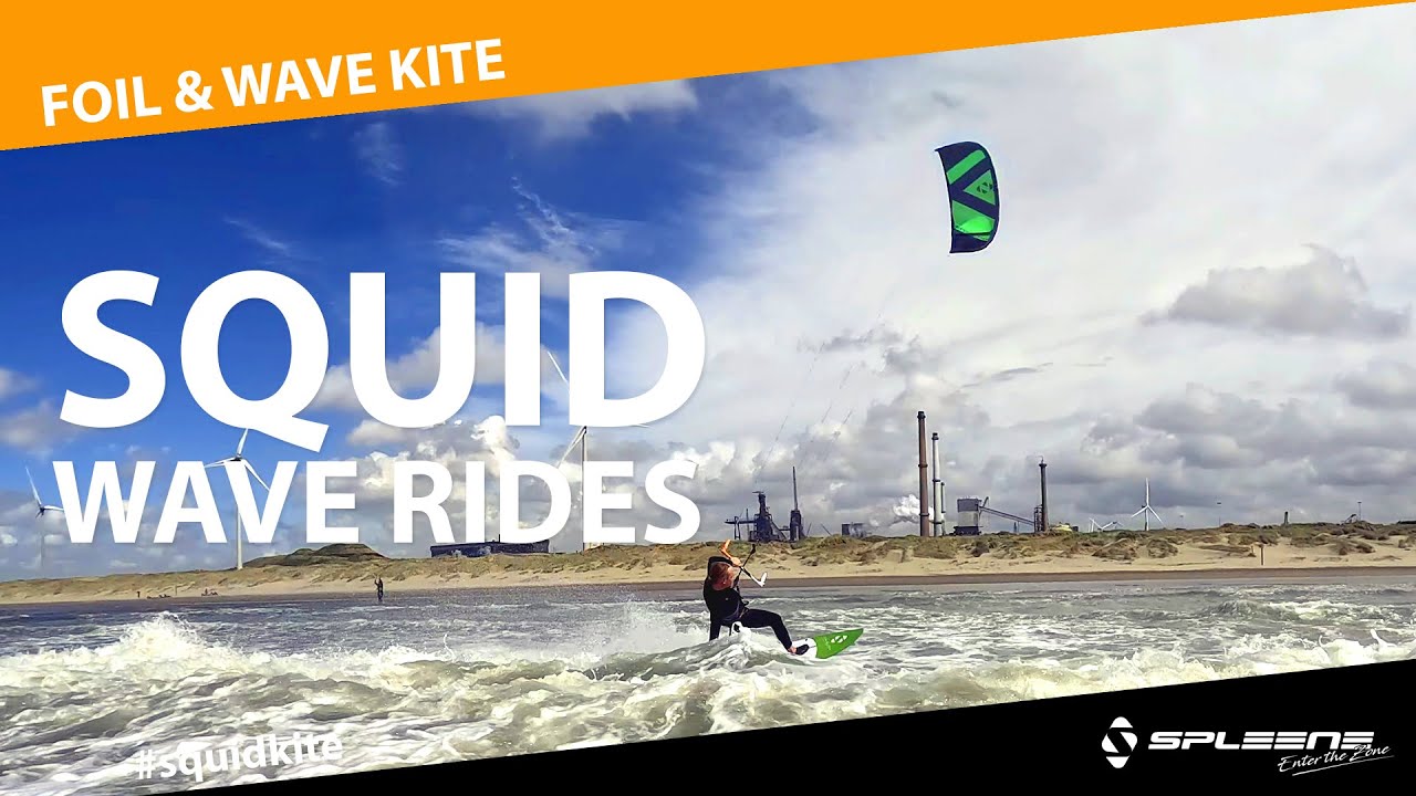 SPLEENE SQUID Foil & Wave Kite - Waverides - YouTube