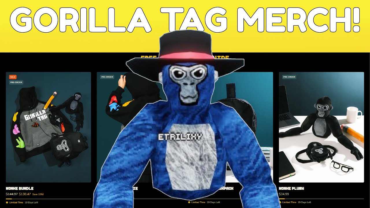 Gorilla Tag Has MERCH! - YouTube