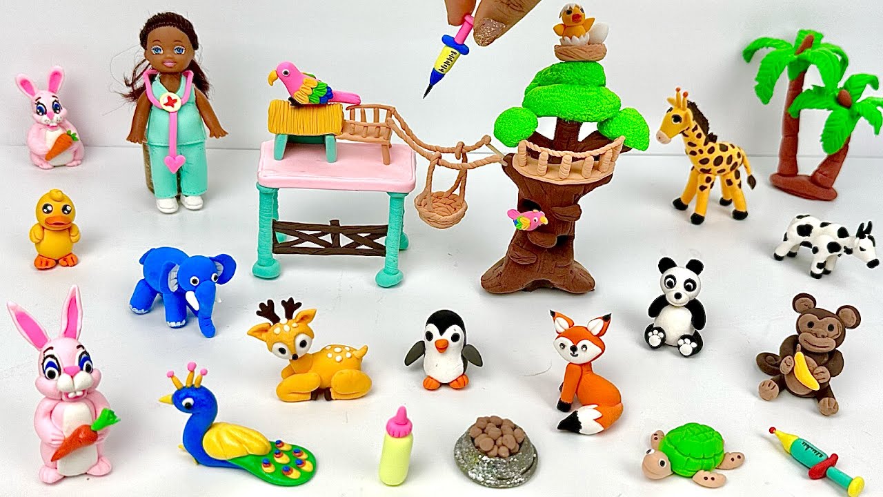 DIY How To Make Cute Miniature Animals Rescue Set with Vet Doll From ...