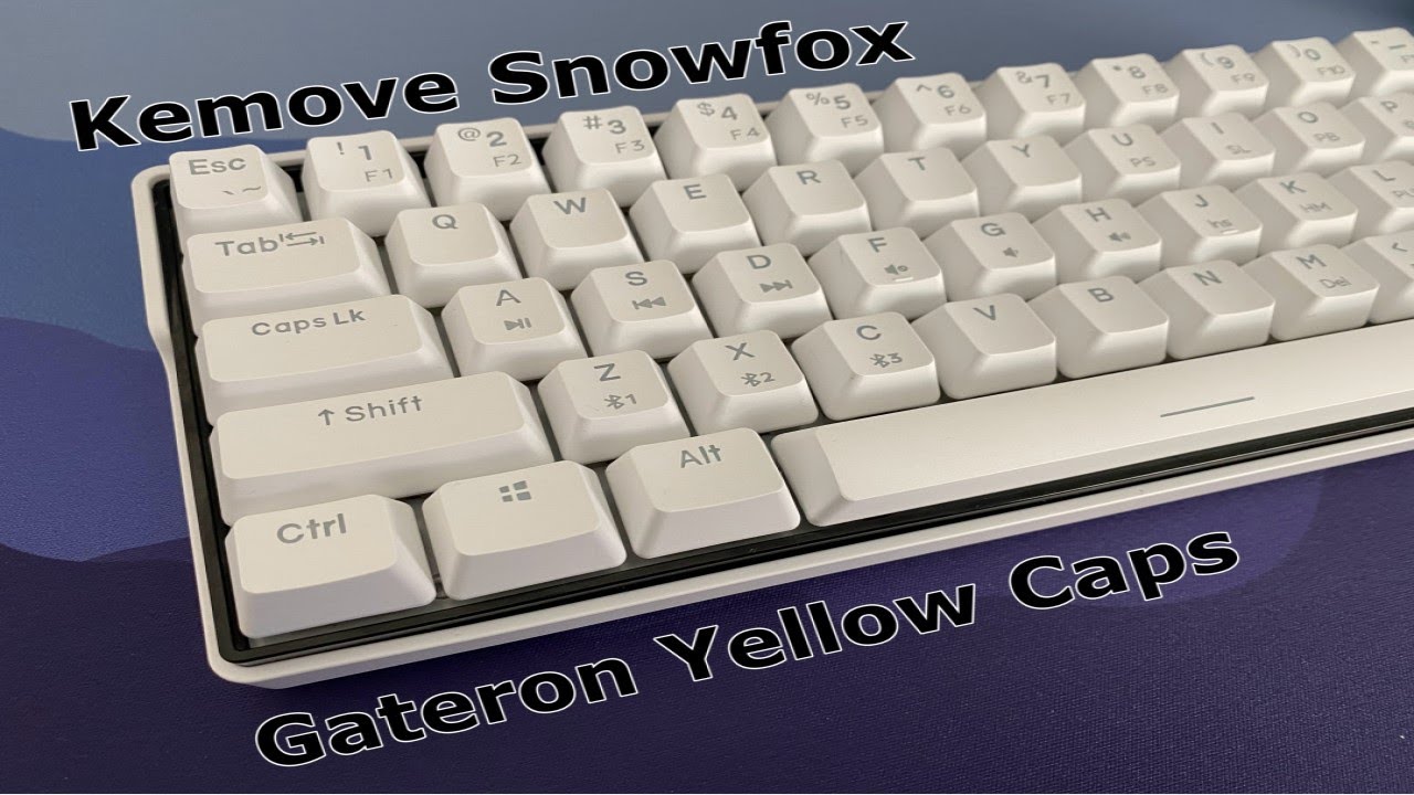 Kemove Snowfox 61 with Gateron Yellow Caps - YouTube