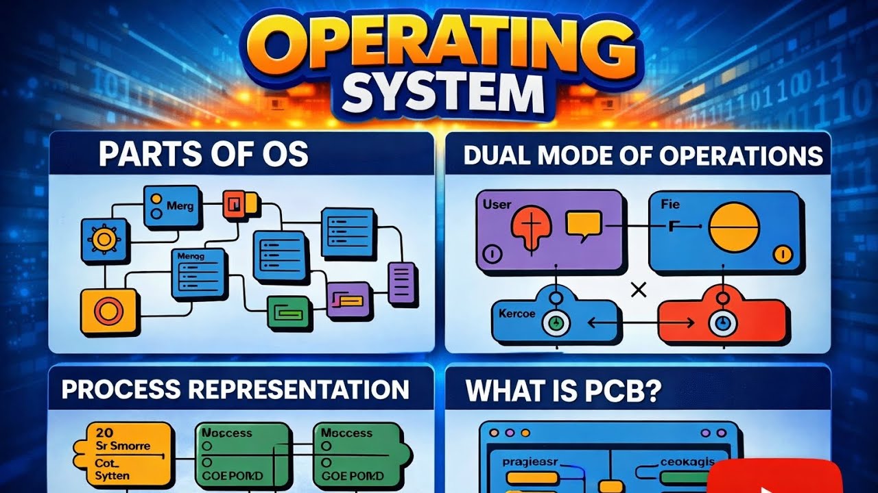 ||Parts of Os||PCB||Kernel and Shell||Lecture 2 - YouTube