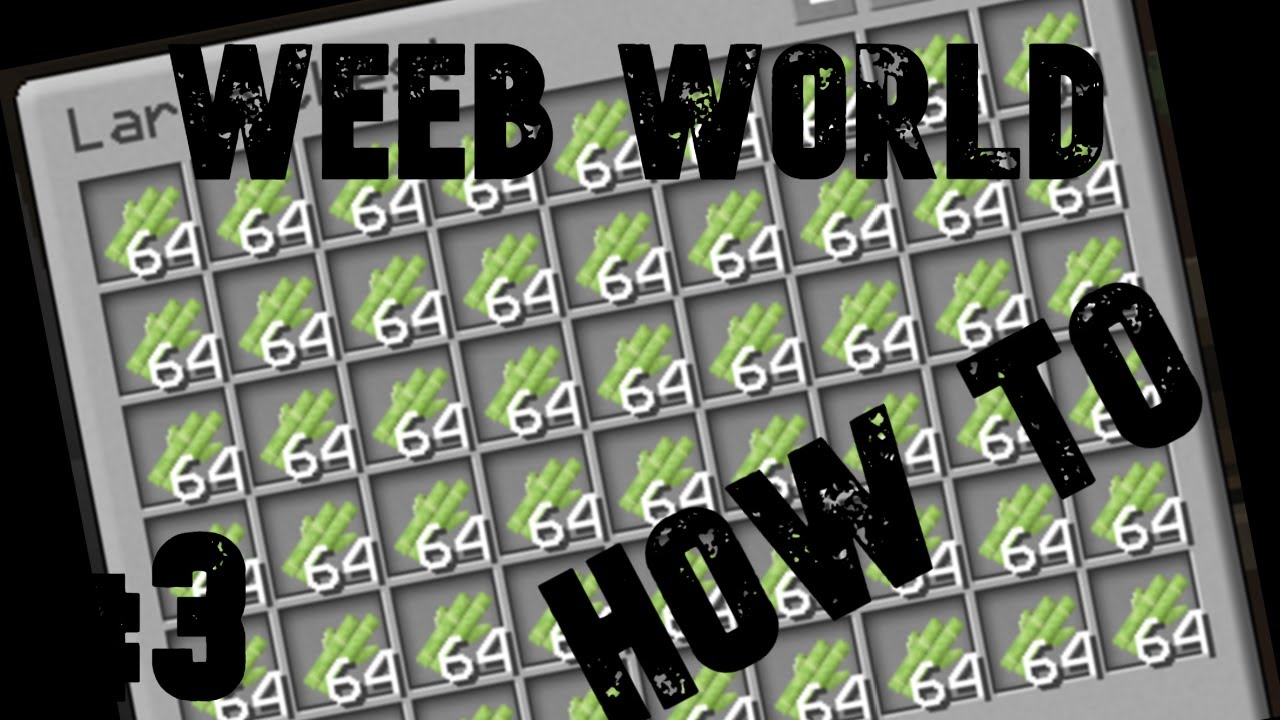 Simple 1.16.1 Sugar Cane Farm- Weeb World Survival #3 - YouTube