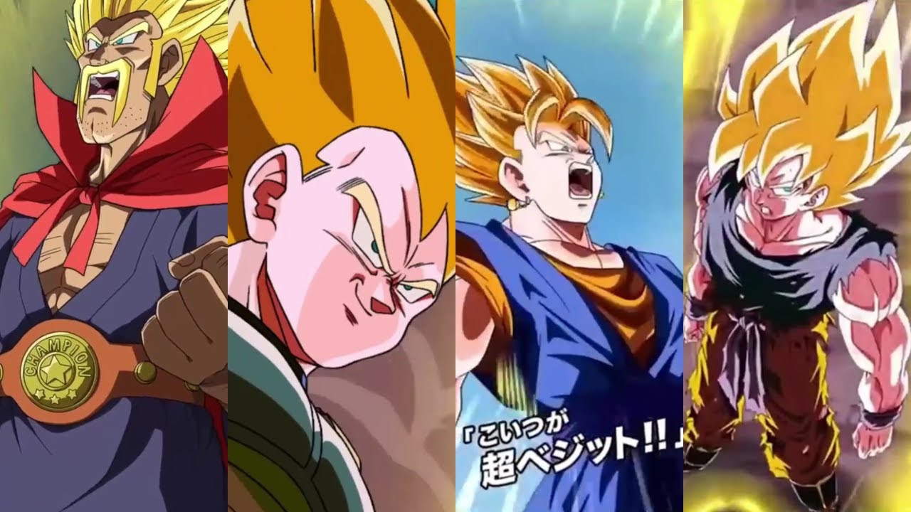 Every Super Saiyan Transformation in DBZ Dokkan Battle - YouTube