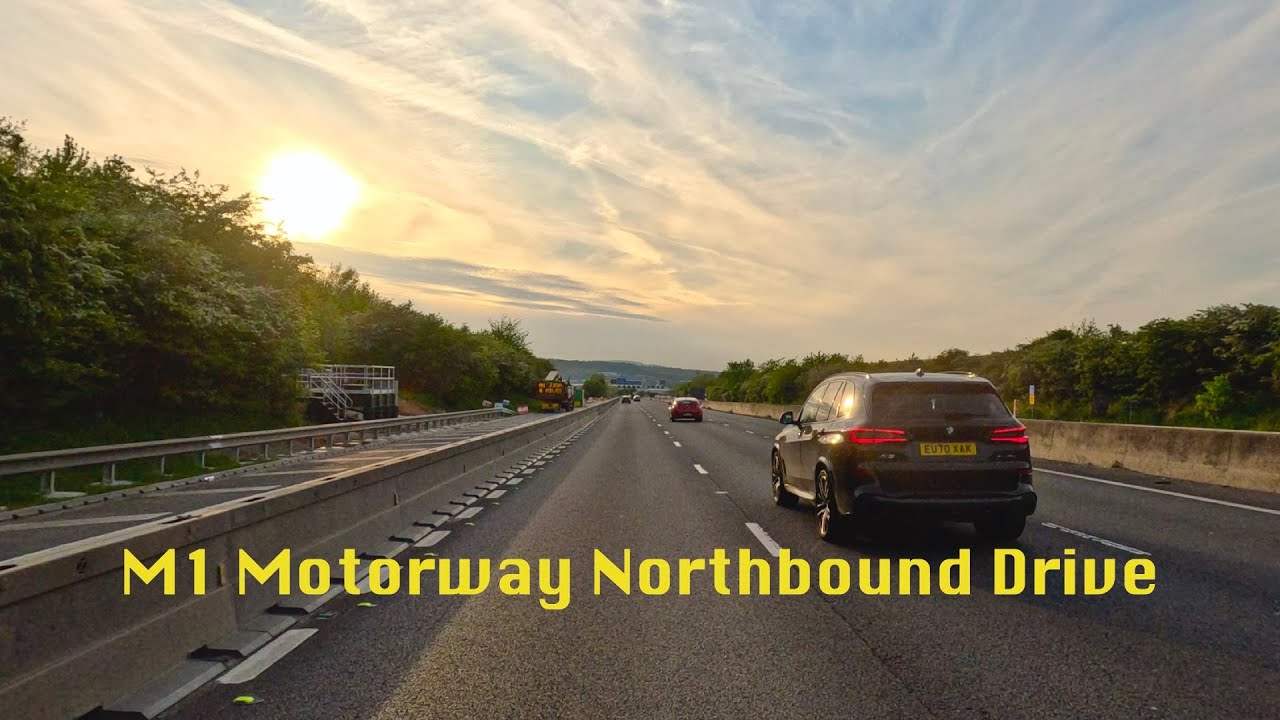 M1 Motorway Drive North From Trowell Services in 4K - YouTube