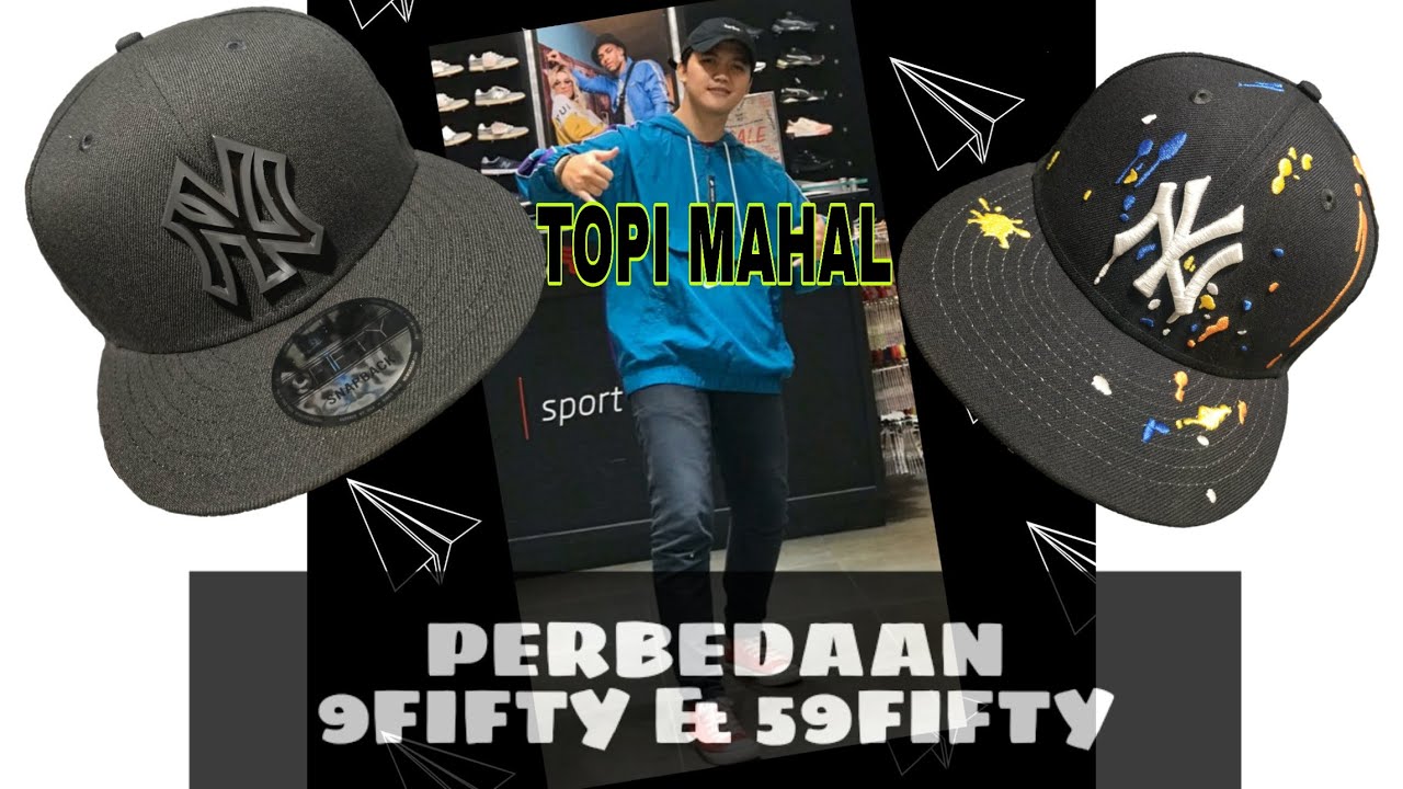 PERBEDAAN TOPI NEW ERA SERIES 9FIFTY & 59FIFTY || TOPI KEKINIAN ...