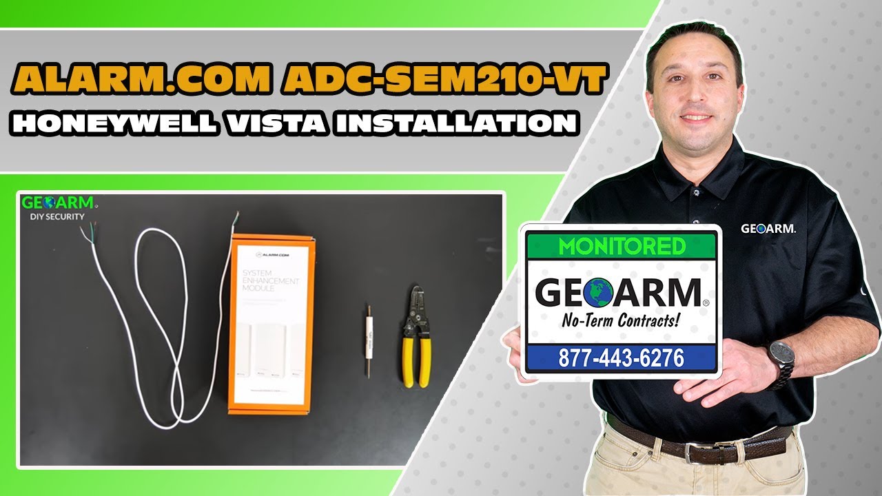 Alarm.com ADC-SEM Honeywell Vista Installation - YouTube