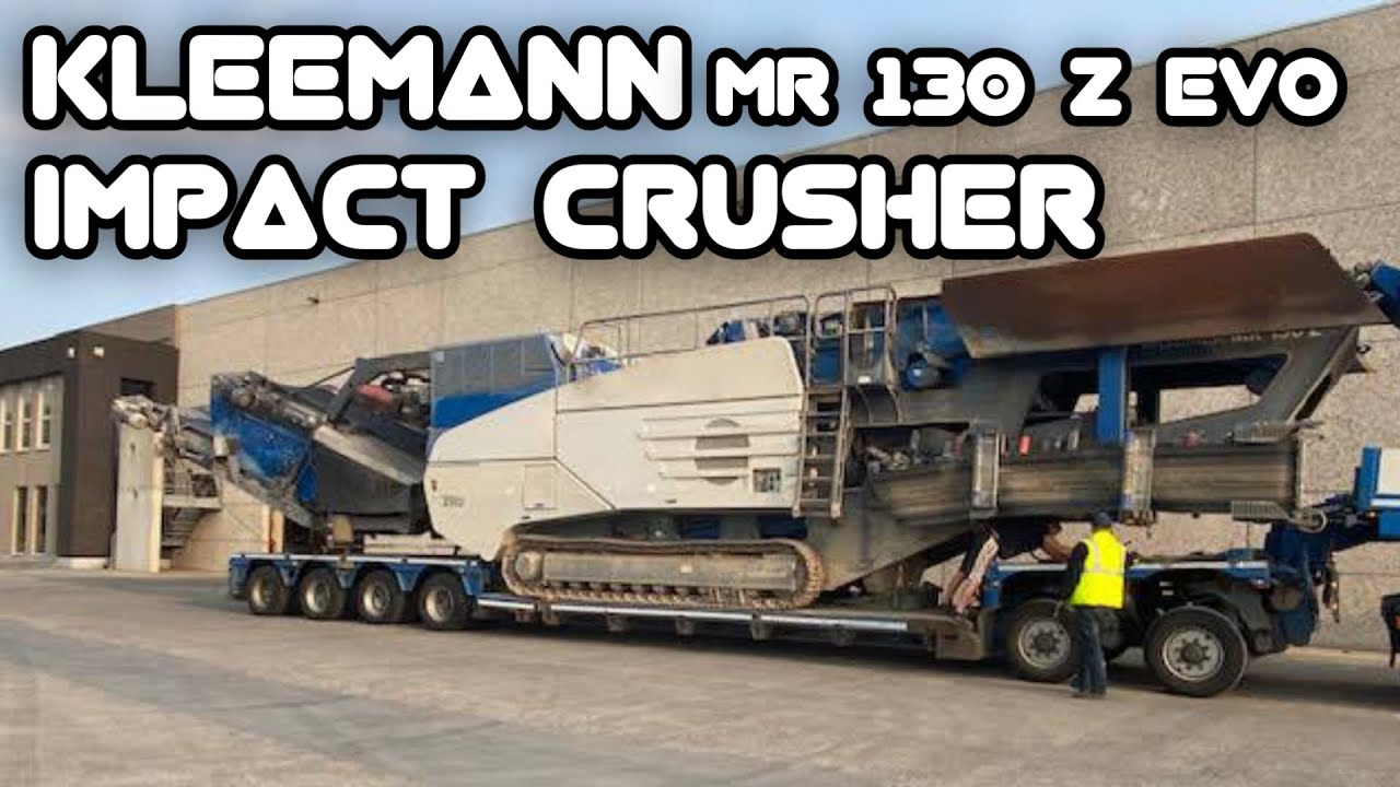 Kleemann MR 130 Z EVO II Impact Crusher Havvy Recovery Machine - YouTube