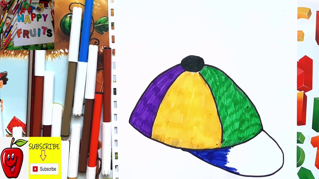 HOW TO DRAW A HAT IN 10 SECONDS!!! - YouTube
