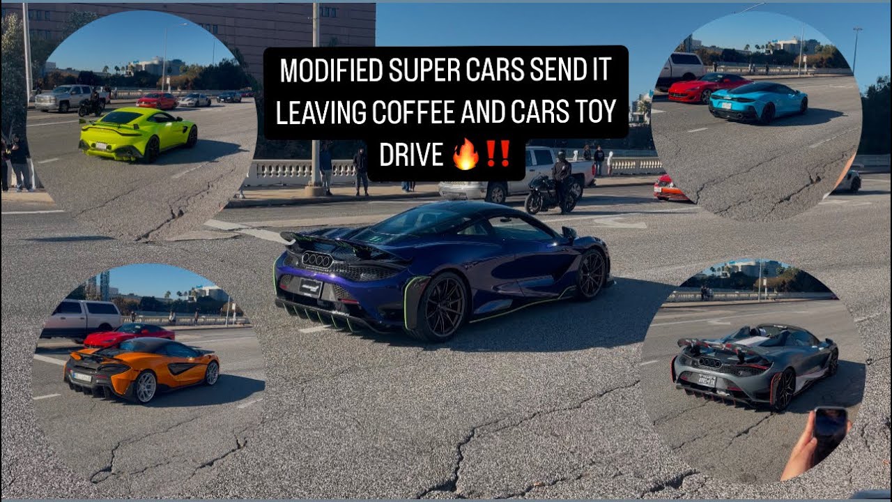 MODIFIED SUPER CARS SEND IT LEAVING CARS AND COFFEE HOUSTON TEXAS TOY ...