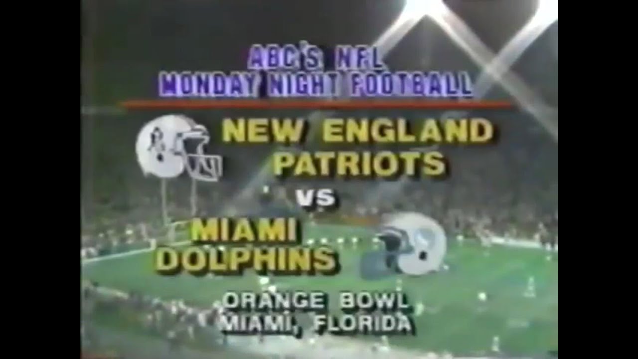 1986-12-22 New England Patriots vs Miami Dolphins - YouTube