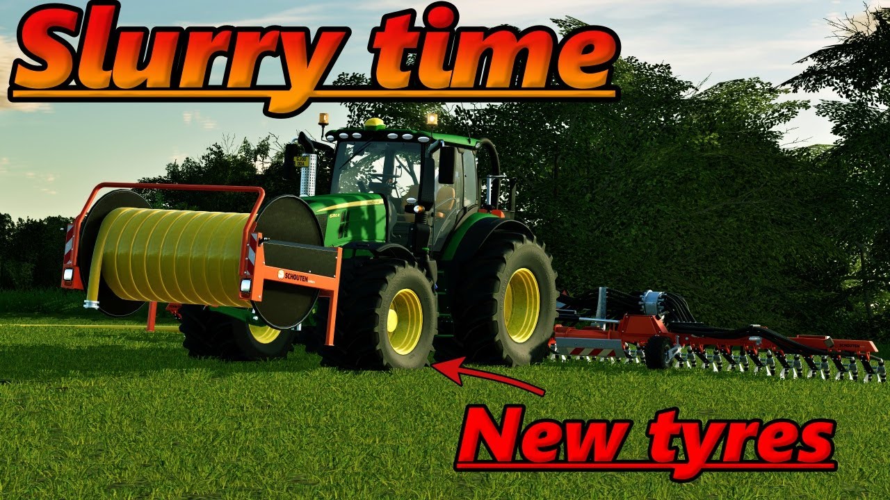 #fs22 testing the new tyres on the deere (pc) #farming - YouTube