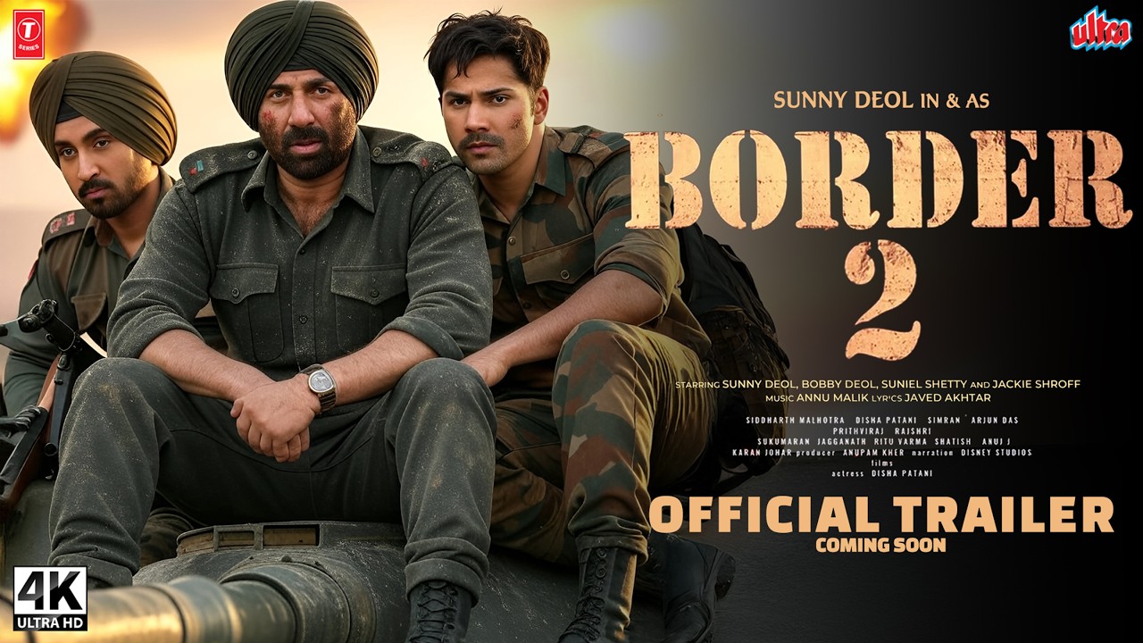 Border 2 - Official Trailer | Sunny Deol | Diljit Dosanjh | Varun ...