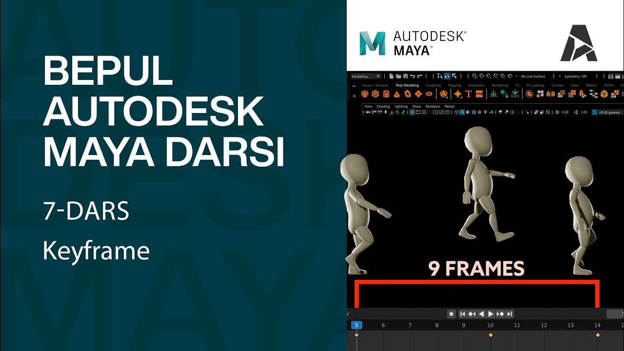 Bepul 3D Animatsiya uchun Autodesk Maya Dasturi Kirish Kursi | 7 Dars | KeyFrame Animatsiya #3d ...