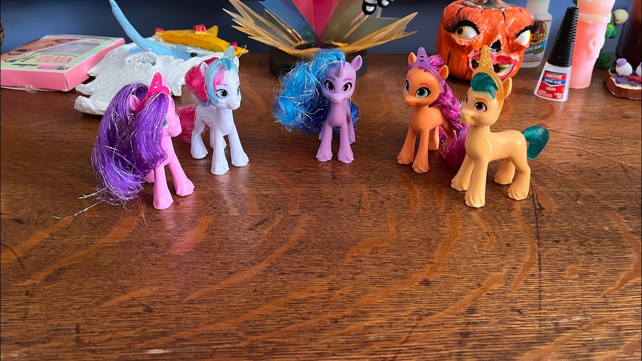 My Little Pony Unicorn Party G5 Brushable Five Pack Unboxing Review ...