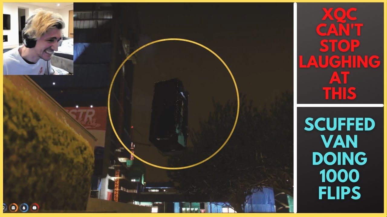 xQc is CURSED in a Scuffed Van | Does 1000 Flips | Funny Must Watch ...