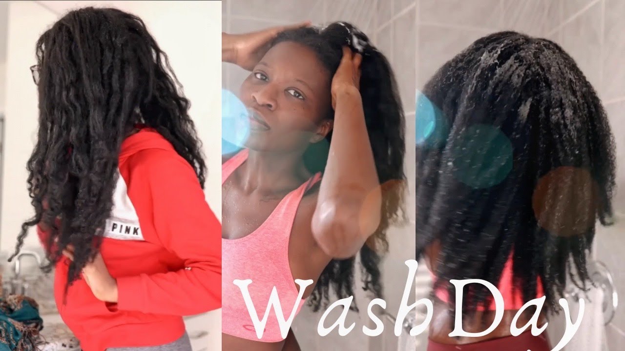 HOW I GREW MY HAIR TO ALMOST BUTT LENGTH PART 2:WASH DAY - YouTube