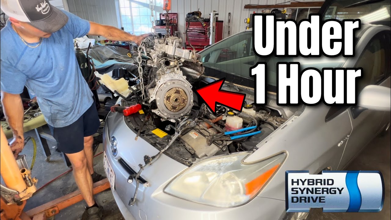 2010-2015 Toyota Prius Engine Removal | 3rd Gen Hybrid (WORLD’S FASTEST ...