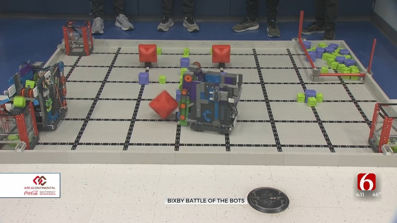 Robotics Teams To Compete In Bixby Battle Of The Bots Tournament - YouTube