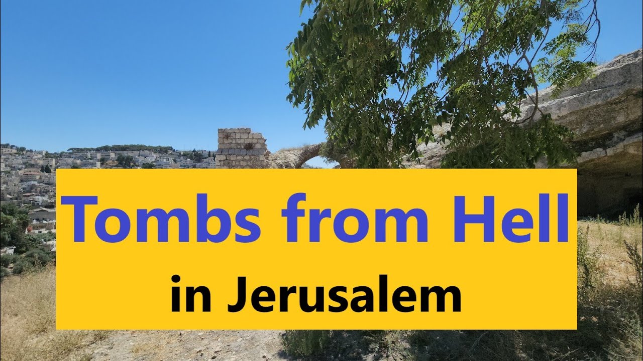 The tomb of Judas Iscariot, Crusader tombs, and ancient Jewish tombs in ...