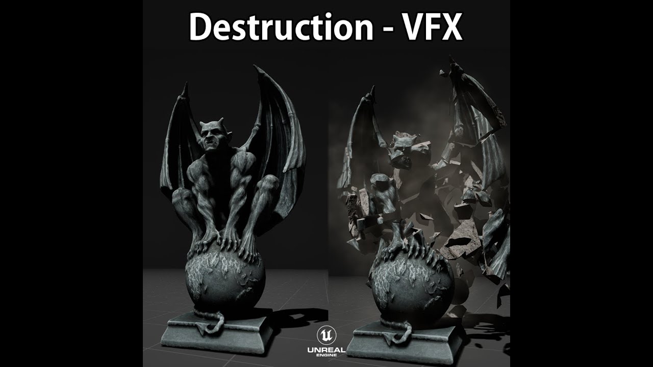 Unreal Engine - Destruction VFX - Chaos - YouTube
