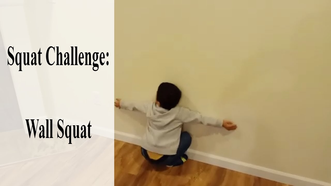 Squat Challenge: Wall Squat - YouTube