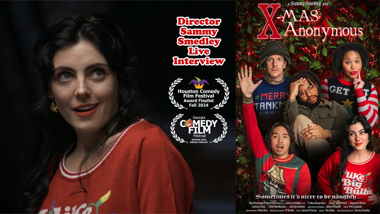 Live interview with Director Sammy Smedly. X-Mas Anonymous, Comedy Film - YouTube