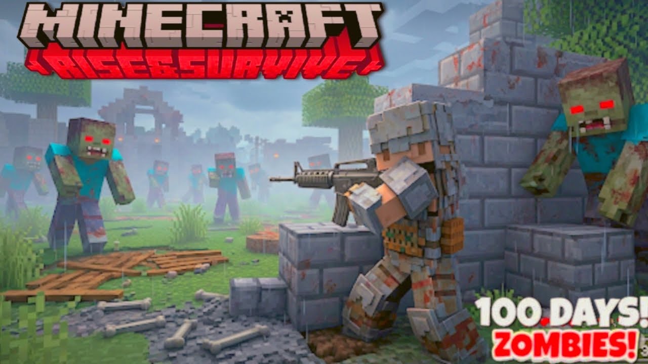 SURVIVING 100 DAYS IN ZOMBIE APOCALYPSE DAY5-8 - YouTube