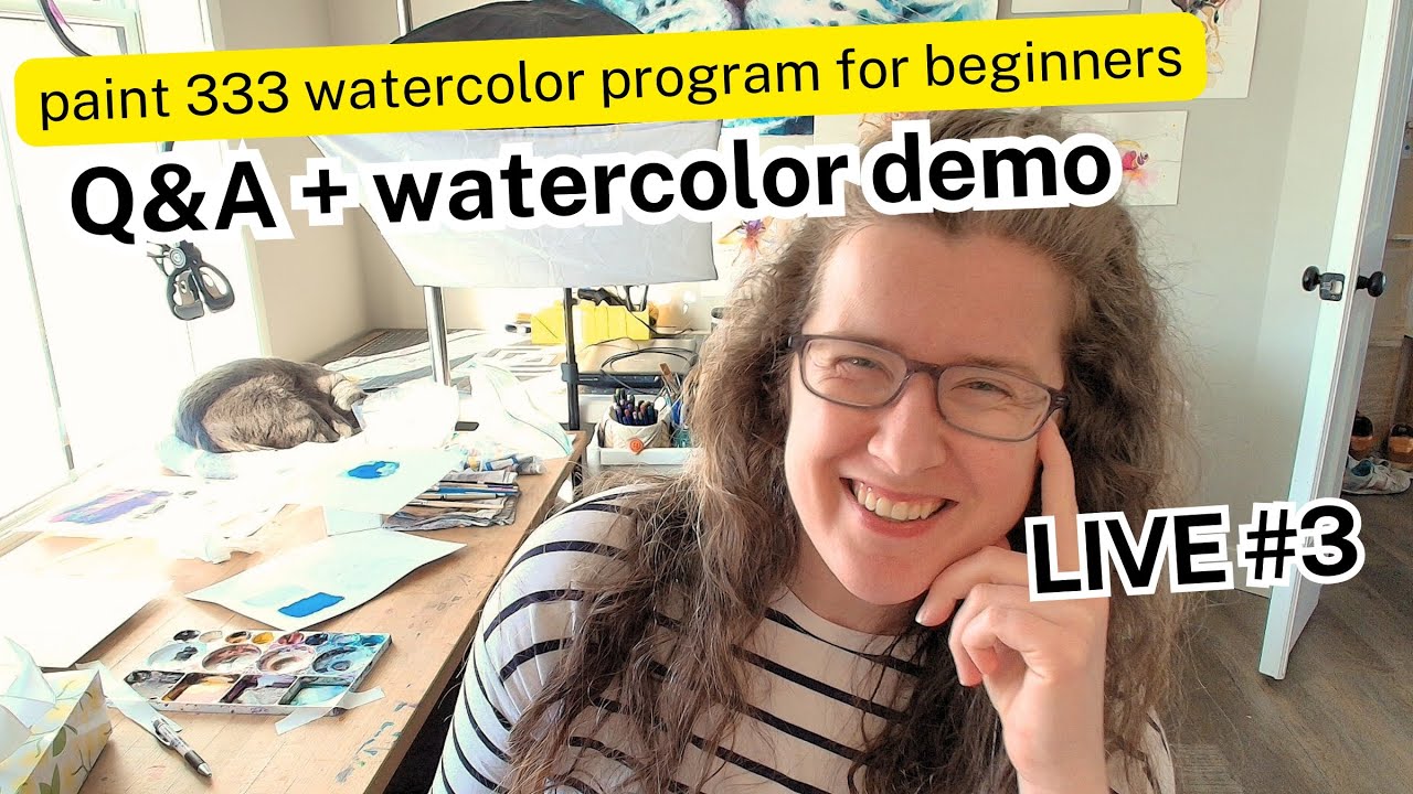 Watercolor FAQ Live 3 - paint 333 watercolor program for beginners live ...